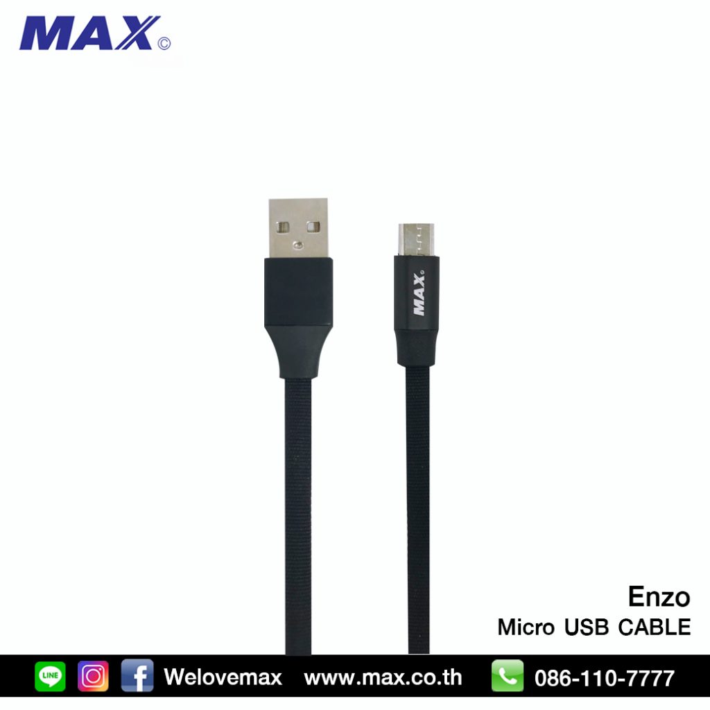 Max Power Enzo Micro USB Cable 2.4A – MAX Co., Ltd.