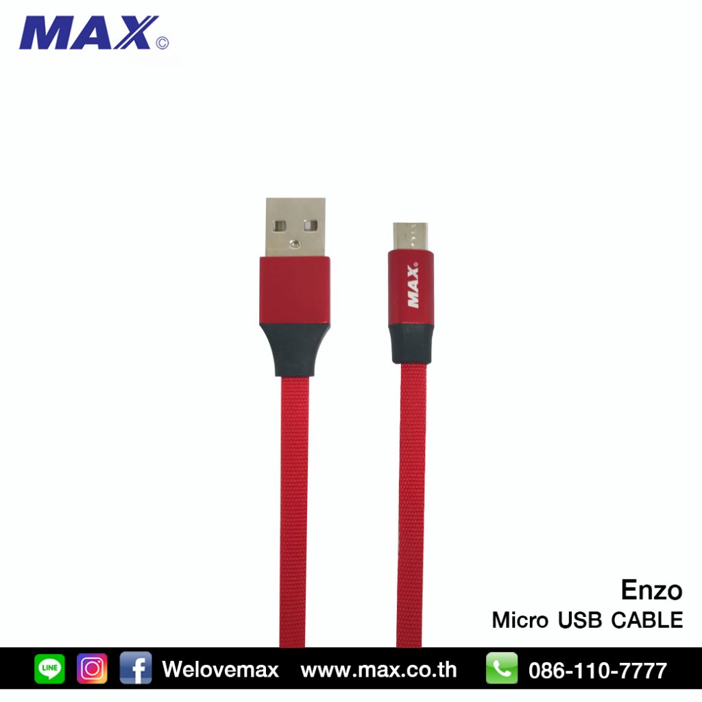 Max Power Enzo Micro USB Cable 2.4A – MAX Co., Ltd.